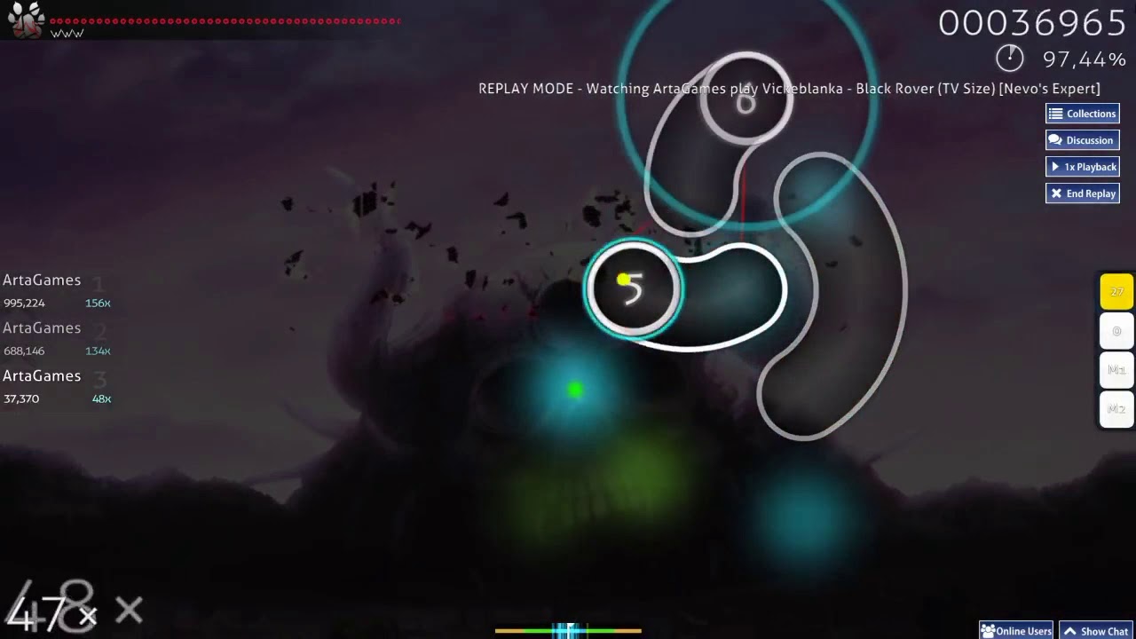 OSU! Black Rover(TV Size, Nevo's Expert) 91,17%.(B) - YouTube