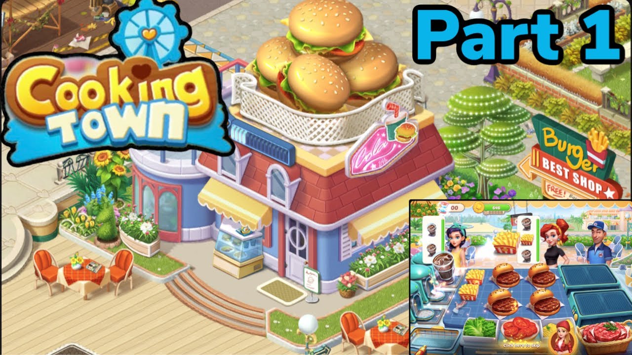 Cooking Town Restaurant Game #1 | Burger Shop, Level 01-24 + Chapters ...