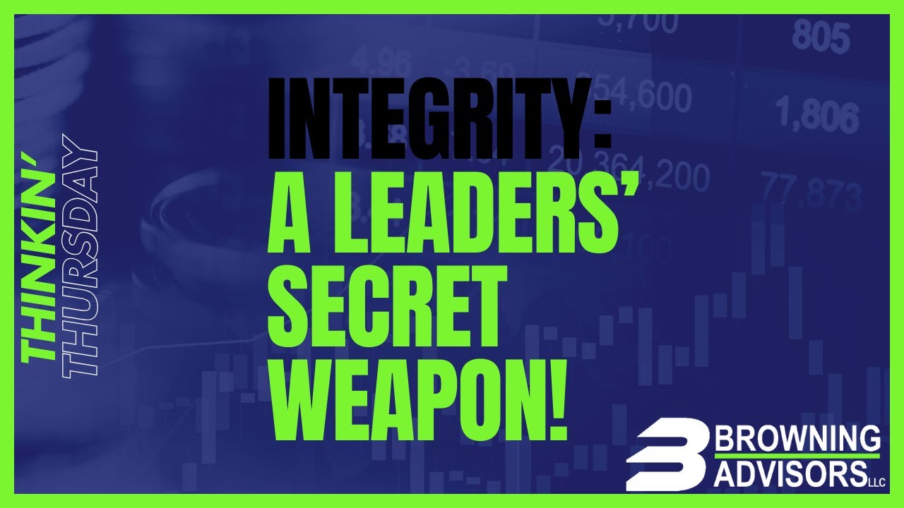 Thinkin' Thursday 10 17 24 Integrity - YouTube