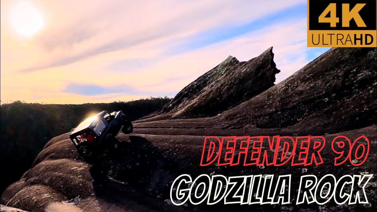 In 4K HDR | Land Rover D90 at Godzilla Rock | 1:10 RC Rock Crawler by ...