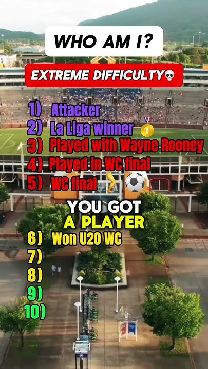 Who am I (football edition) - YouTube