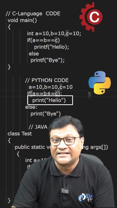 What happens when we execute the same code in C, #python & #java ? 🤯😵#programming - YouTube