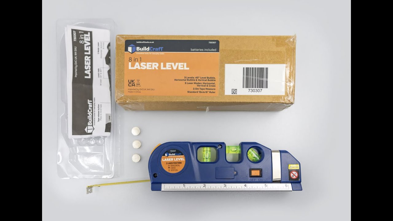 Buildcraft 8 in 1 Multi Purpose Laser Level - YouTube