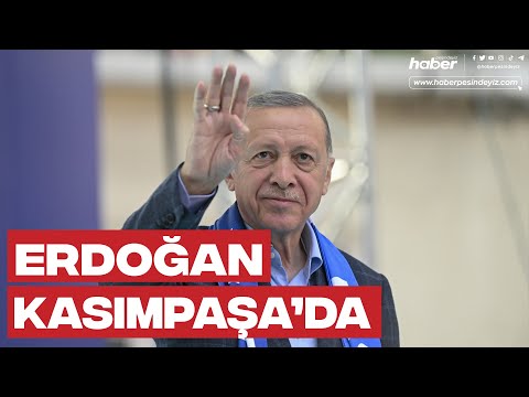 Cumhurbaşkanı ve AK Parti Genel Başkanı Recep Tayyip Erdoğan Kasımpaşa'da
