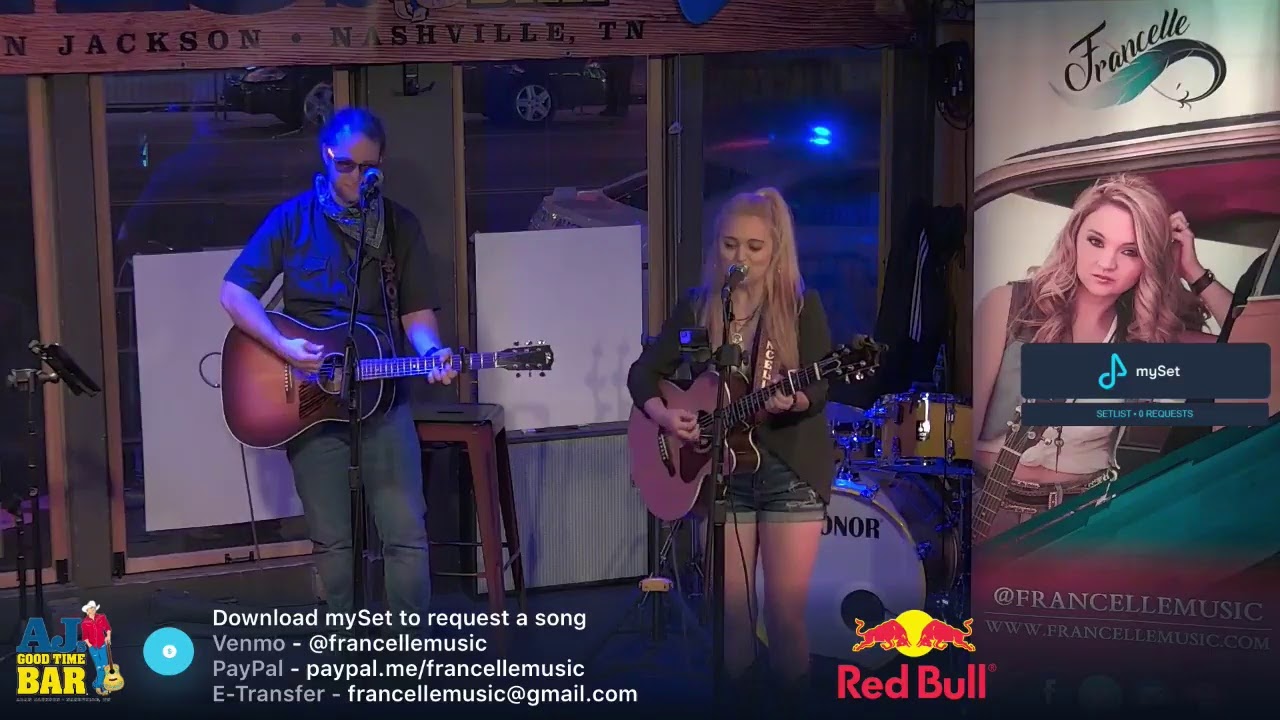 Francelle Music Live from AJ's Good Time Bar - YouTube