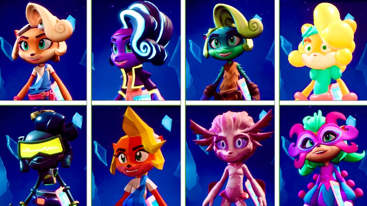 Crash Bandicoot 4: It's About Time - All Coco Bandicoot Outfits & Skins ...