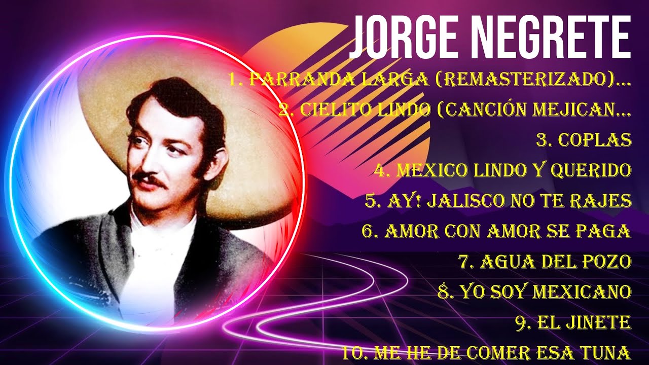Greatest Hits Jorge Negrete álbum completo 2024 ~ Mejores artistas para ...