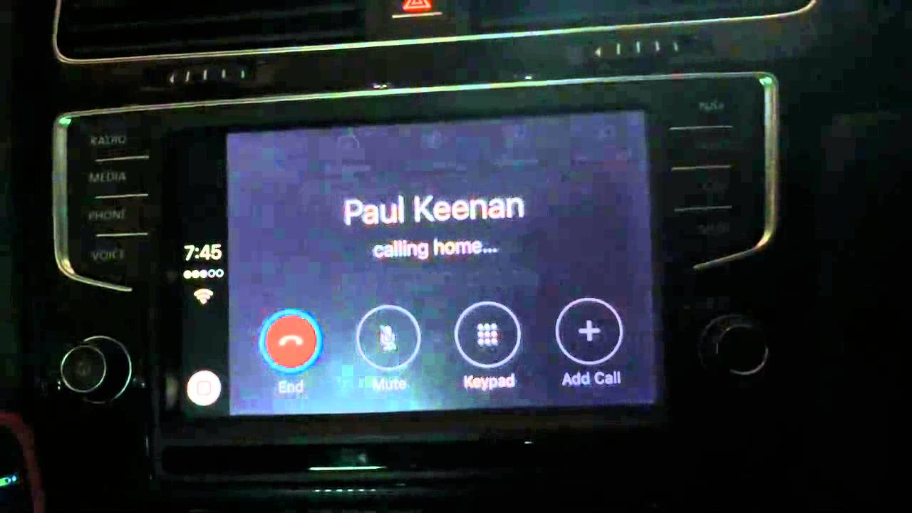 VW Central MIB II Unit with Apple CarPlay - YouTube
