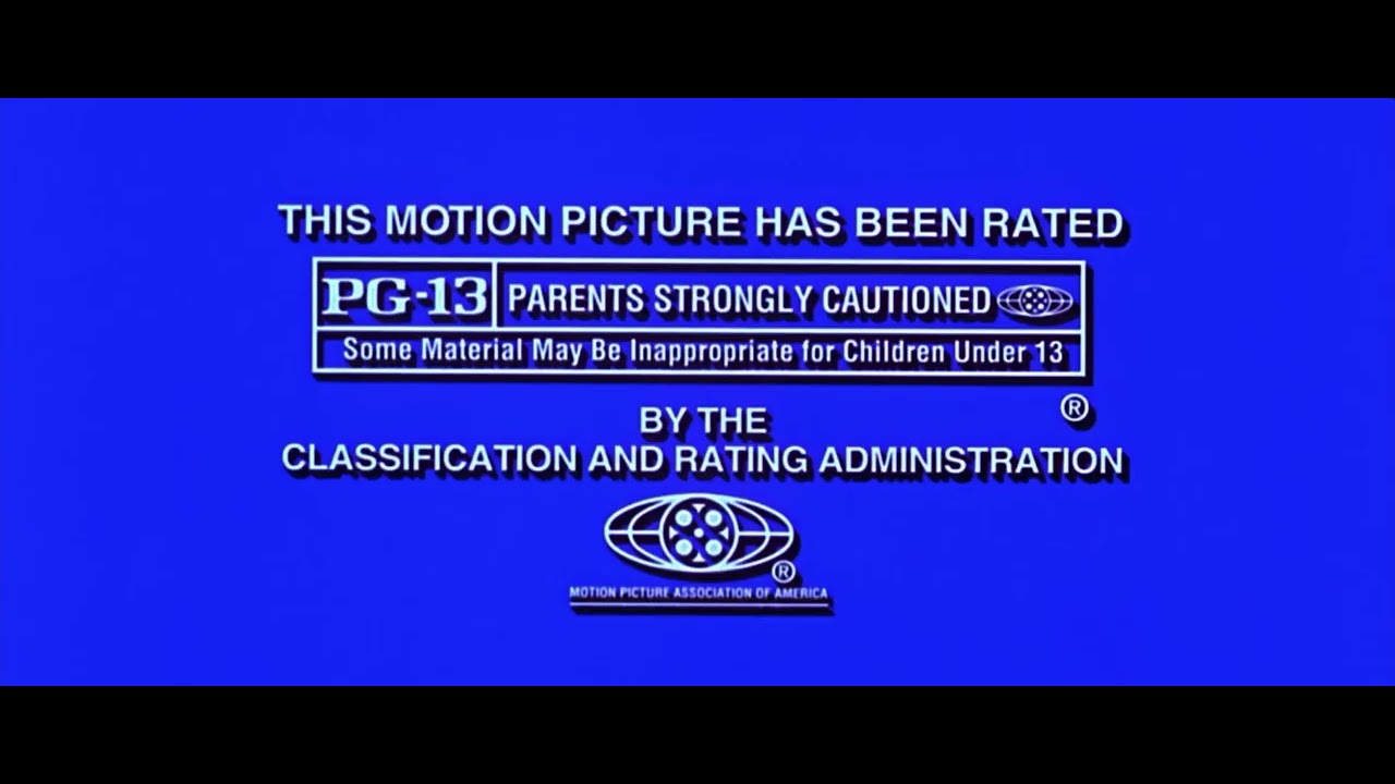 MPAA Rating Card (PG-13, 1996) - YouTube