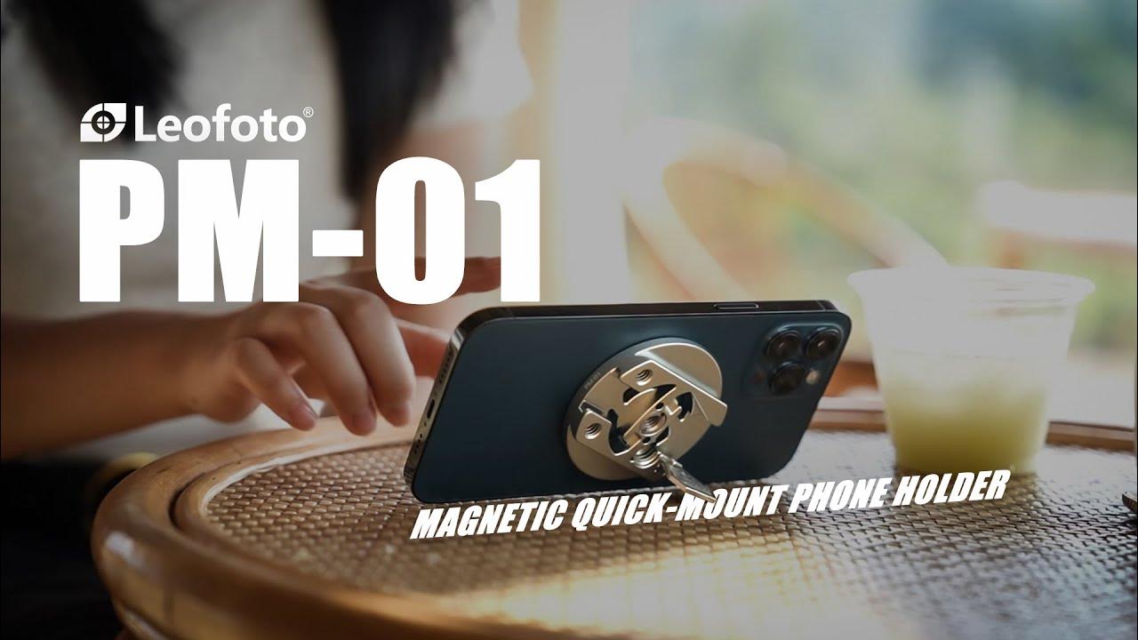 Leofoto New Release PM-01 Magnetic Phone Holder - YouTube