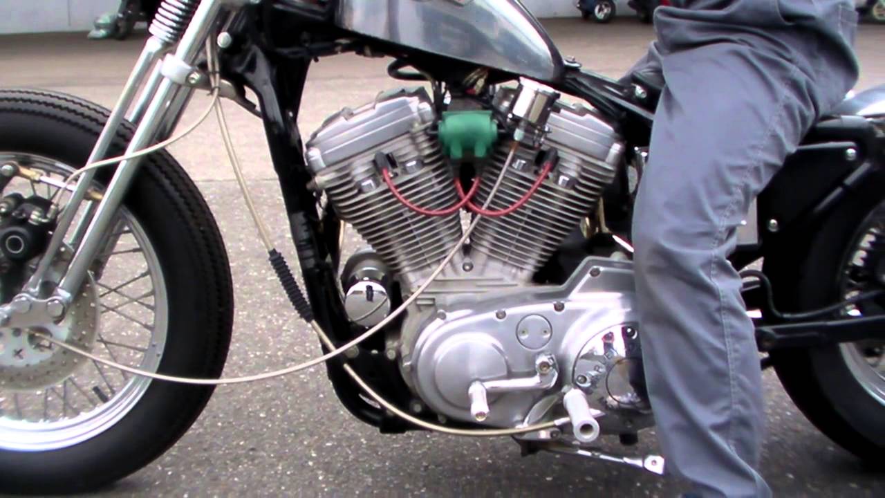 Harley Davidson XLH883 Sportster Springer Custom 1409240982 t - YouTube