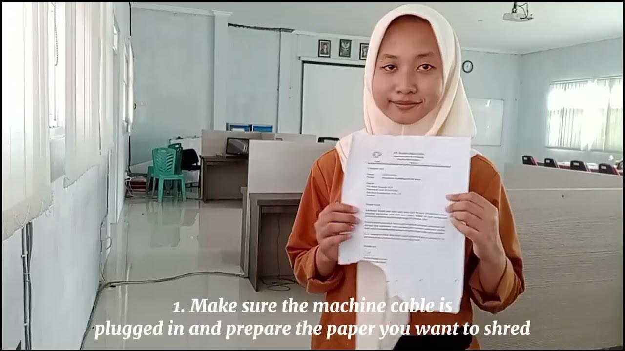 Procedure Text | How to operate a paper shredder - YouTube