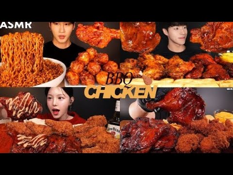 Crunchy BBQ Fried Chicken ASMR 🍗🔥 | Extreme Crispy Sounds ...
