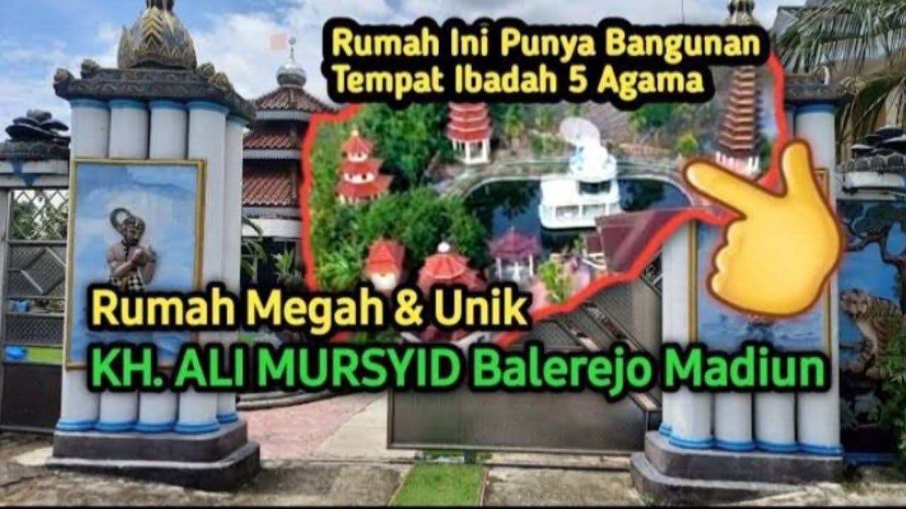 Wisata religi Rumah Alam.ALI MURSYID.Rumah memiliki 5 tempat ibadah ...
