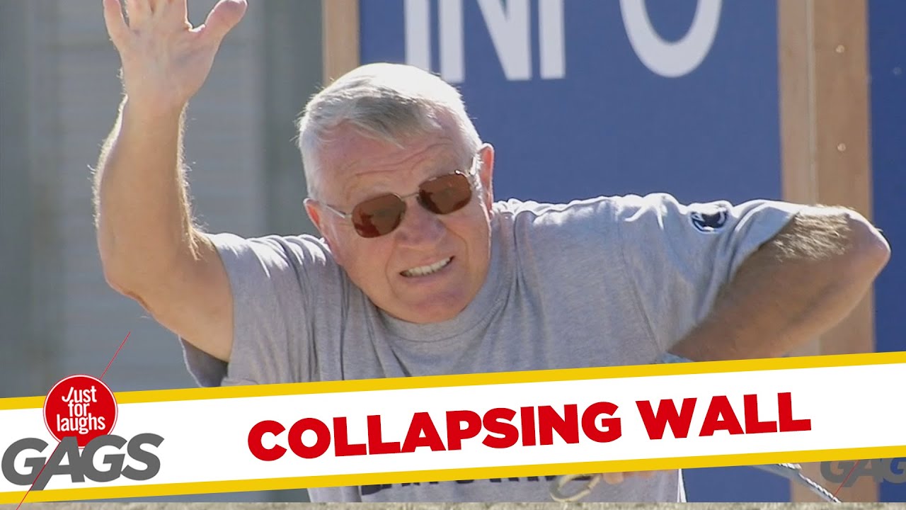 Collapsing Wall Prank - YouTube
