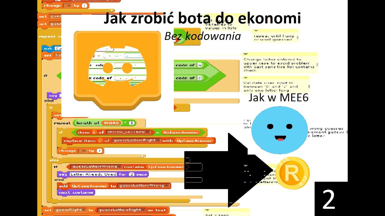 Jak zrobić bota do ekonomi w Scratch for discord #2 Loteria! - YouTube