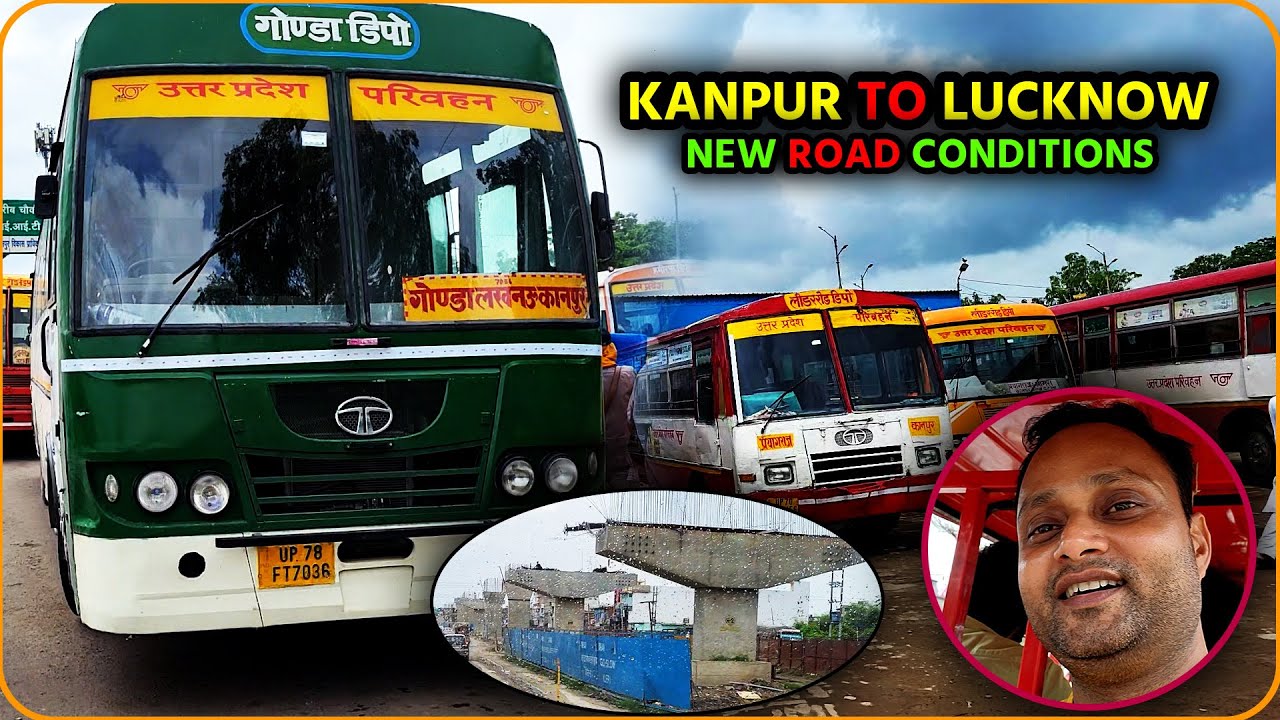 Kanpur To Lucknow UPSRTC Bus | Lucknow–Kanpur Expressway | Mukesh Kumar Vlog - YouTube