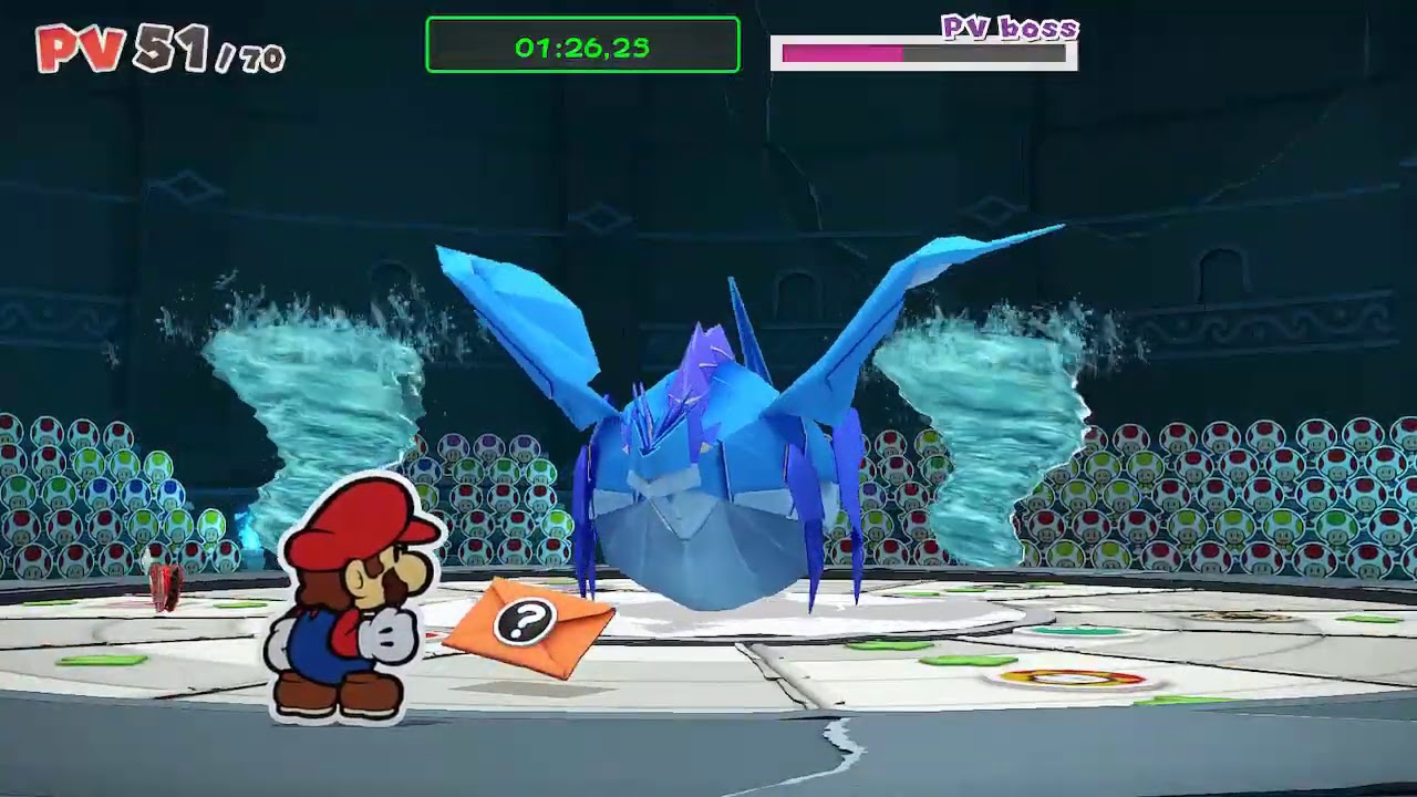 Paper Mario The Origami King: Water Vellumental speedrun in 2:47:88 ...