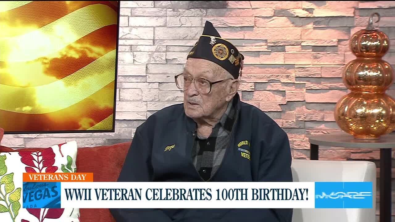 WWII Veteran celebrates 100th birthday - YouTube