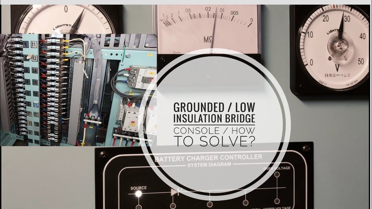 How to solve grounded / Low insulation Bridge console? - YouTube