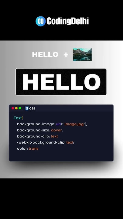 Css Text Masking Youtube