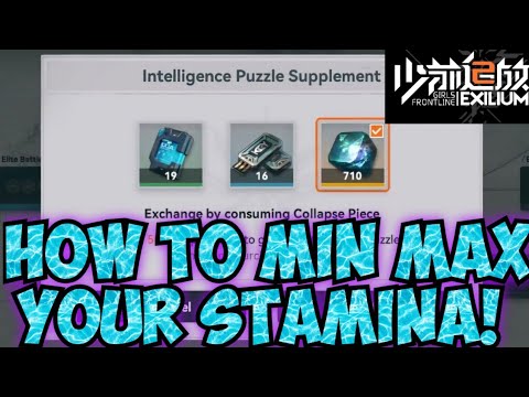 HOW TO MIN MAX YOUR STAMINA! || GIRLS FRONTLINE 2 EXILIUM - YouTube