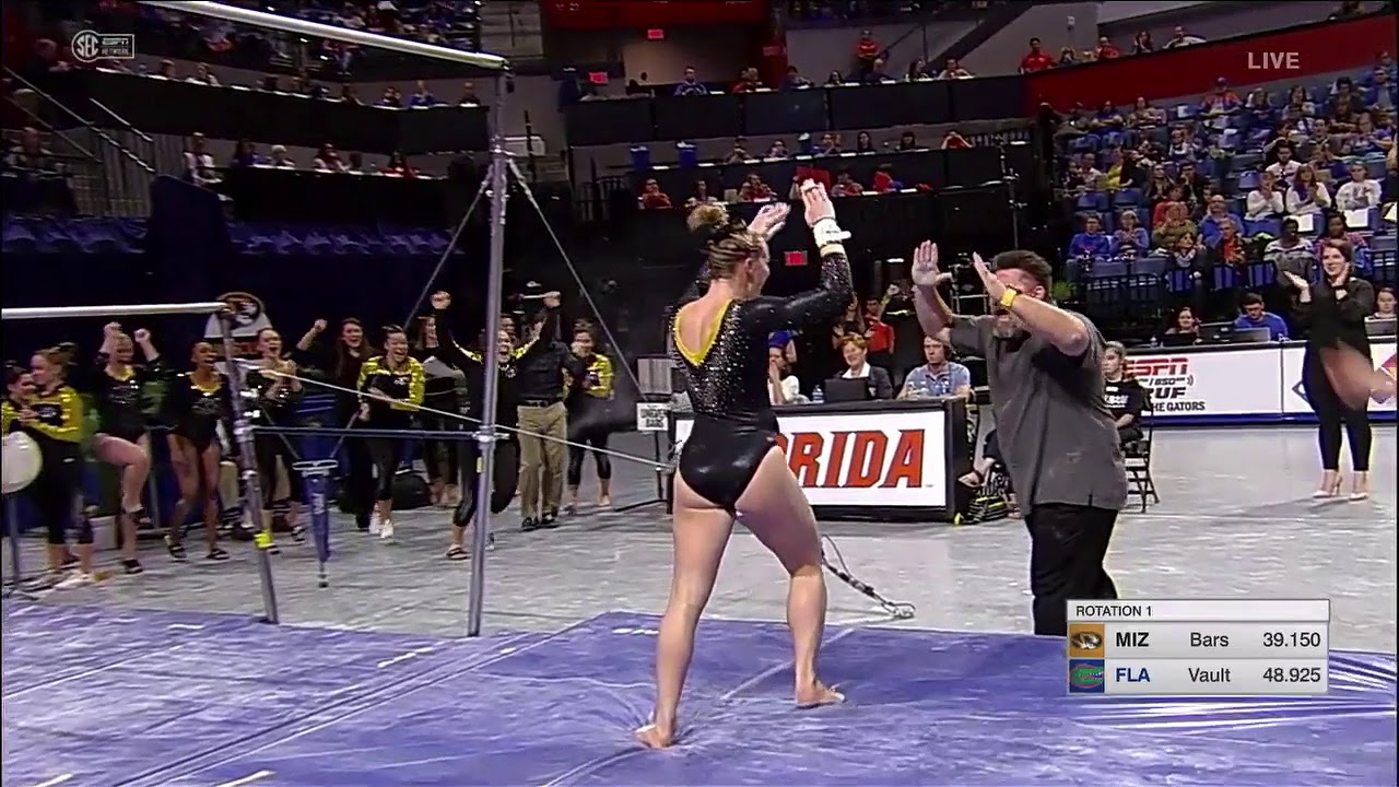 Morgan Porter (Missouri) 2019 Bars vs Florida 9.85 - YouTube