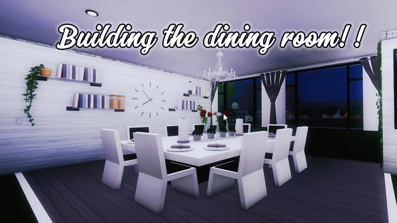 Building a Stylish Dining Room in Bloxburg! - YouTube