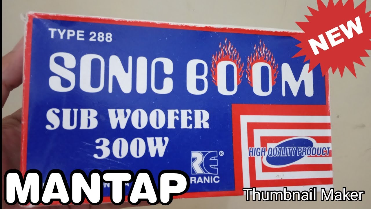 KIT SUBWOOFER SONIC BOOM 300 WATT 💣💥 VIRAL - YouTube