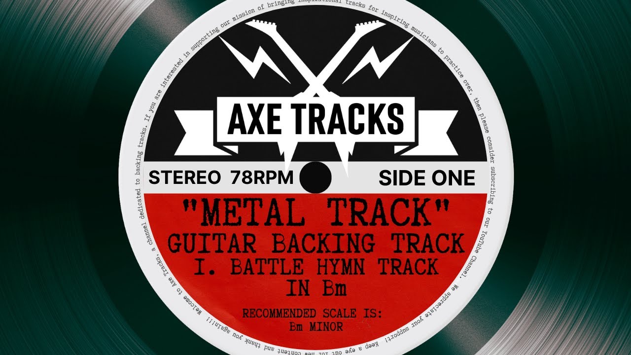 Battle Hymn Metal Guitar Backing Track in B Minor - YouTube