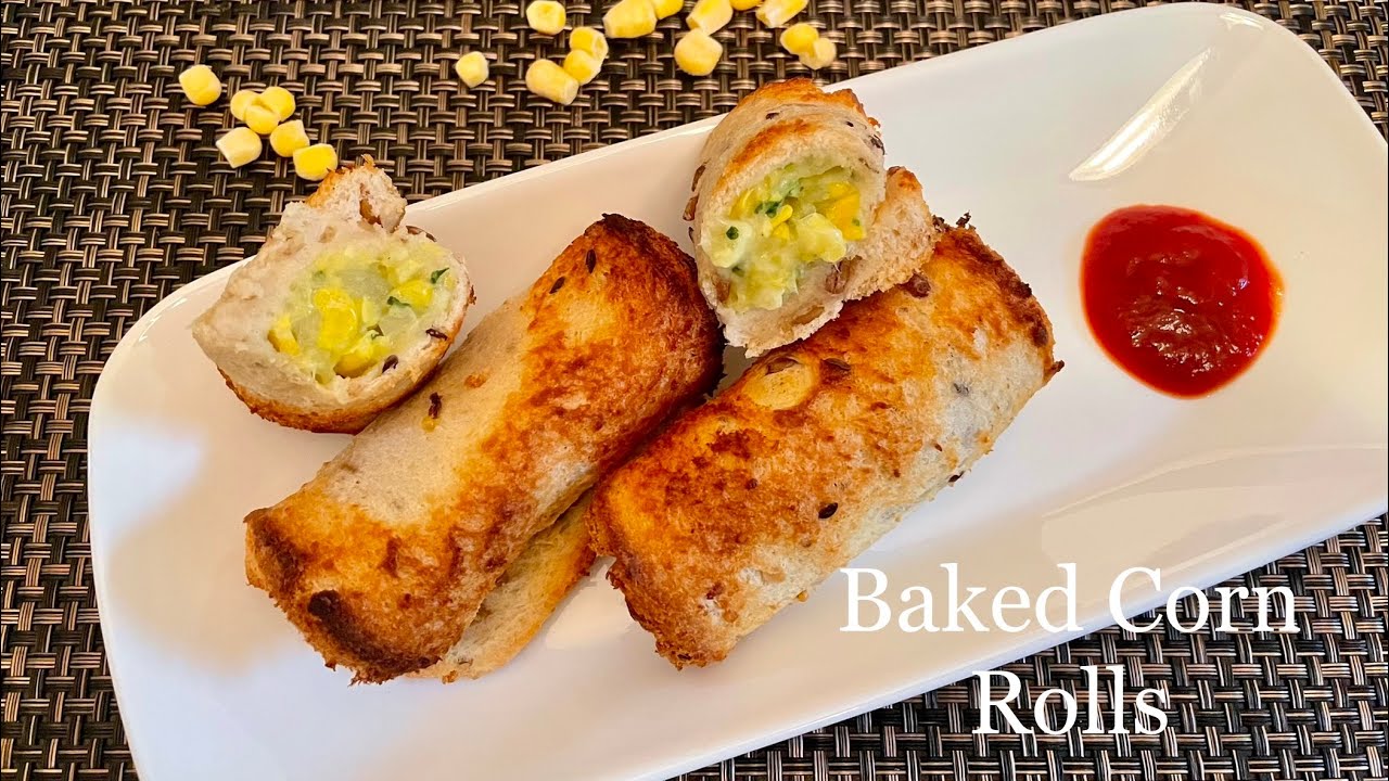 Baked Corn Rolls Or Baked Bread Rolls - YouTube