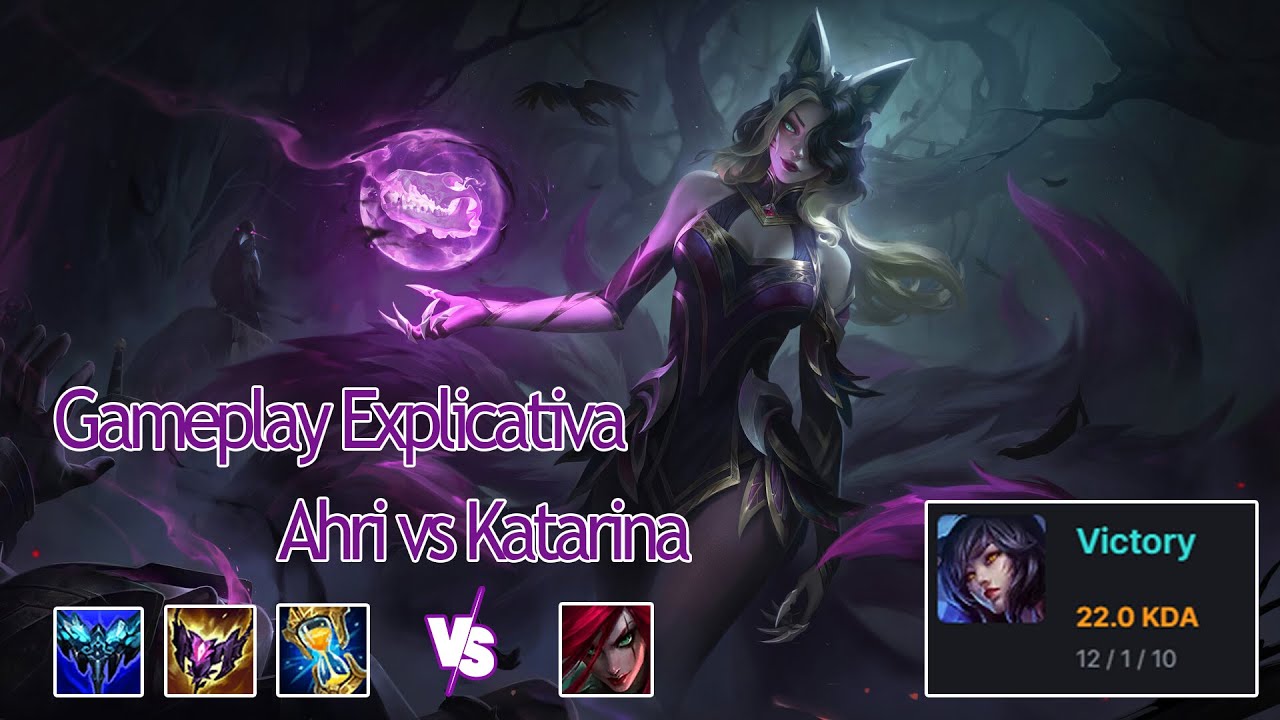 Gameplay Explicativo/ Ahri vs Katarina - YouTube