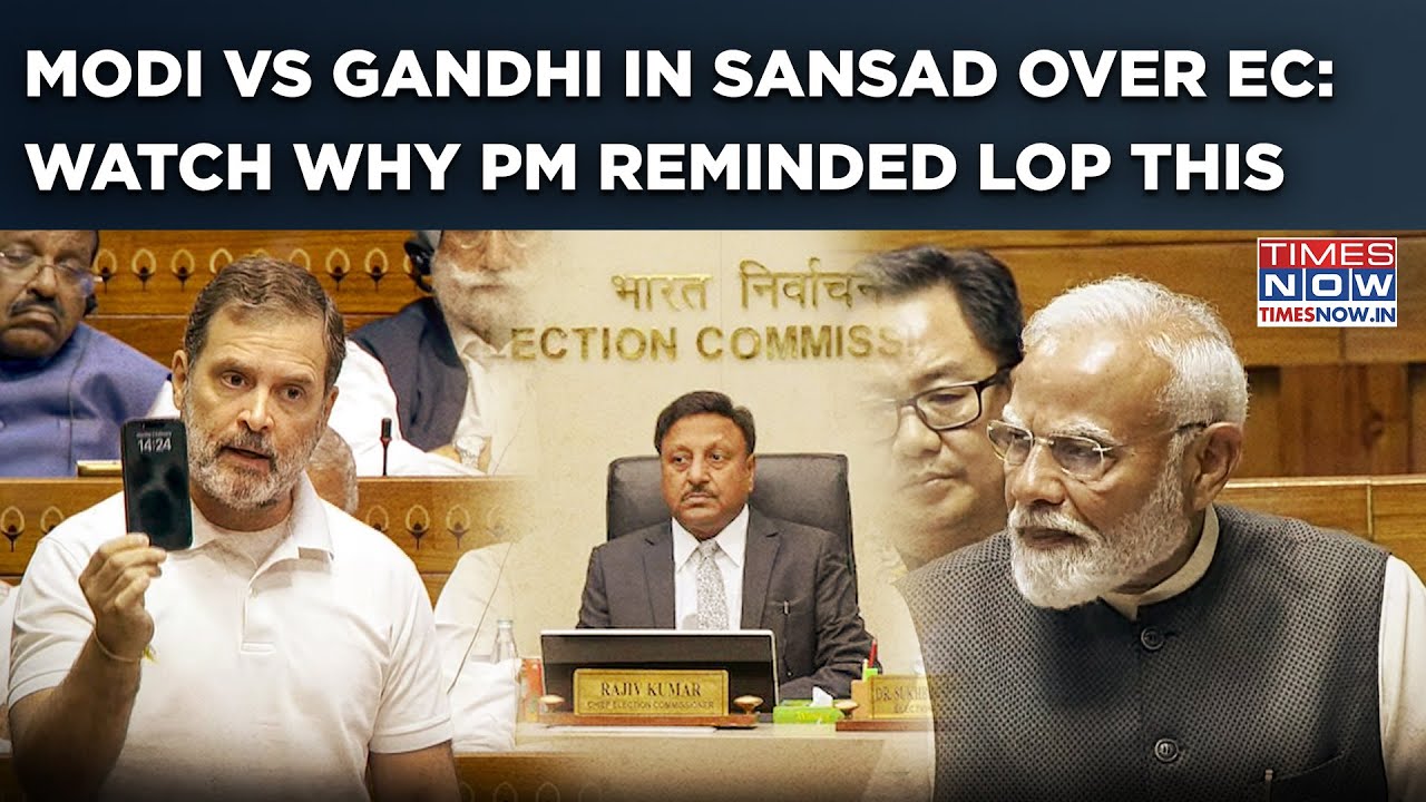 Modi Vs Rahul Gandhi In Sansad Over EC: Watch Why PM Reminded Lok Sabha ...