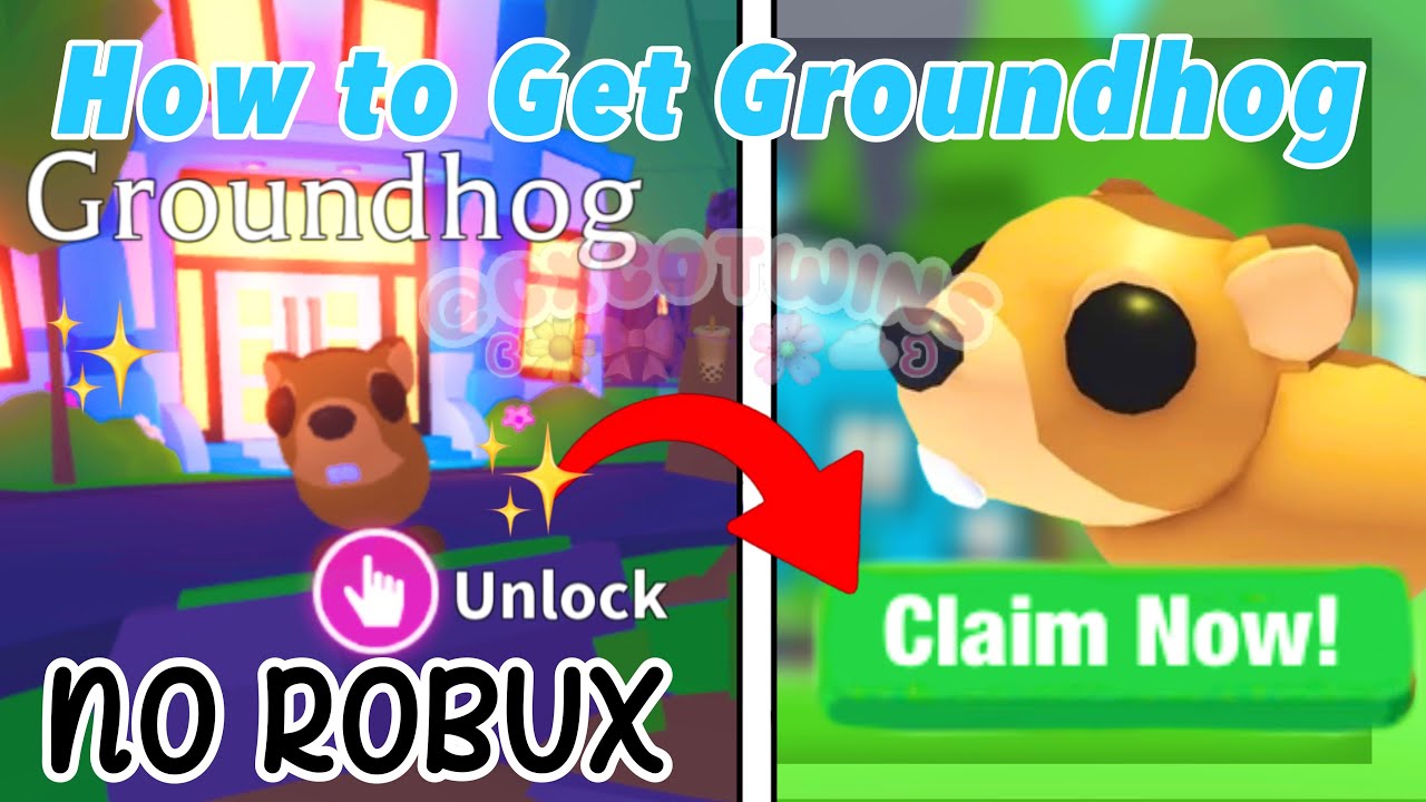 🤫How to Get GROUNDHOG in Adopt Me *NO ROBUX* || Its Cxco Twins - YouTube