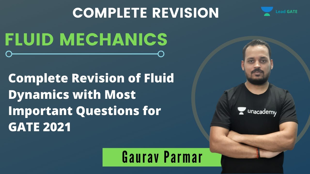 Complete Revision of Fluid Dynamics with Most Important Question | GATE ...
