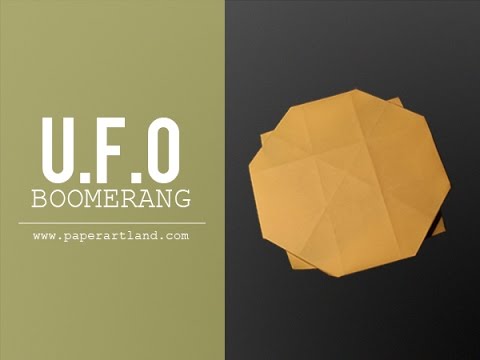Paper Airplane - Alien U.F.O Flight Demo - YouTube