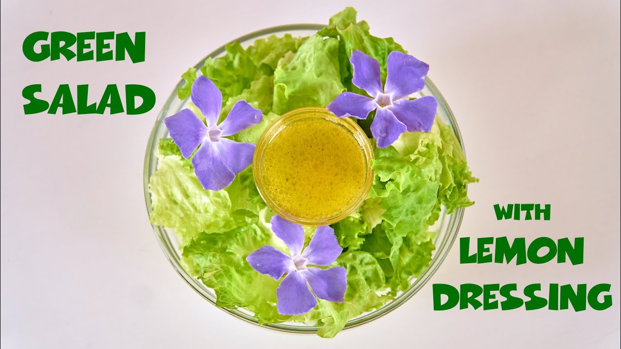Simple Lemon dressing for green salad (Sivananda Yogic recipes) Vegan ...