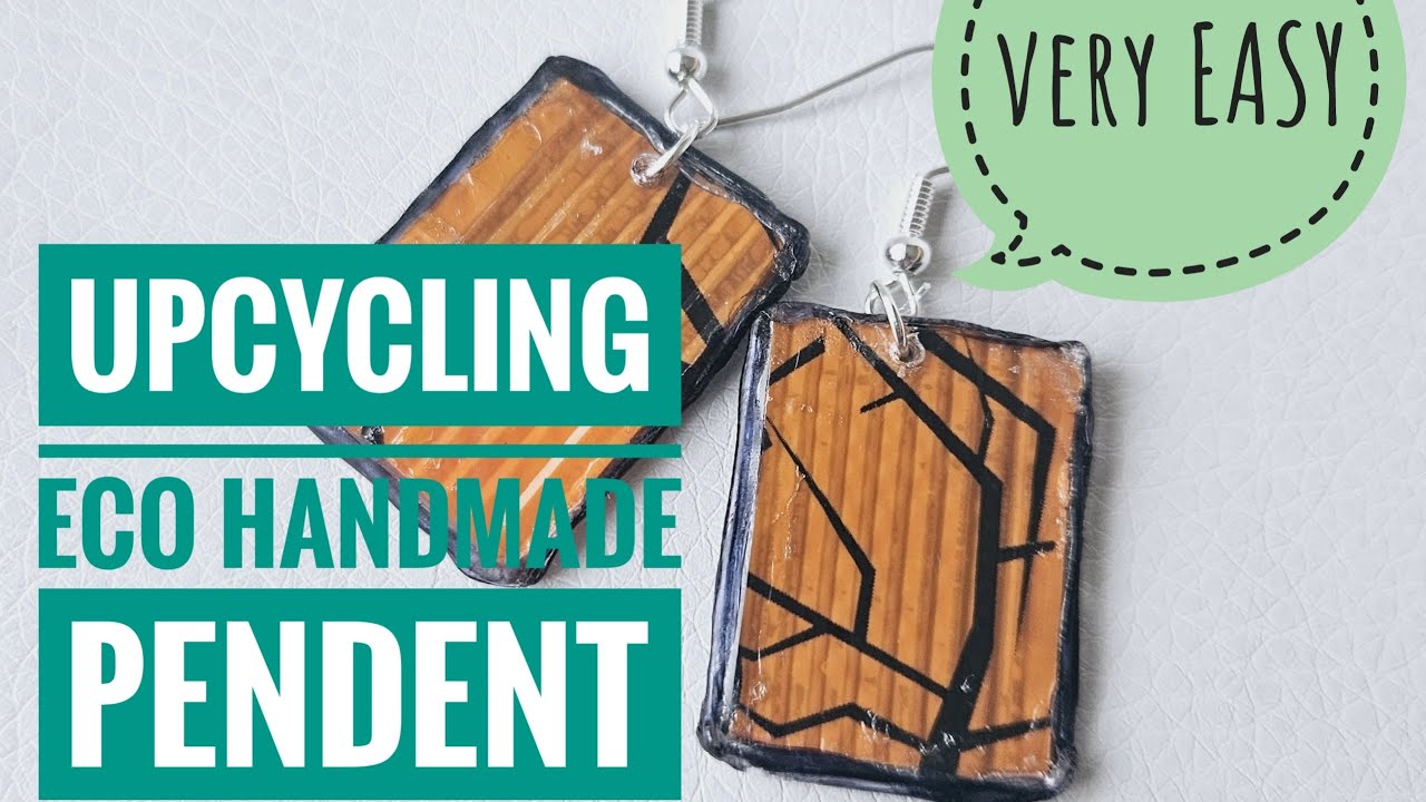#HE2sCreative | How to make upcycling pendent? Earring ECO Handmade ...