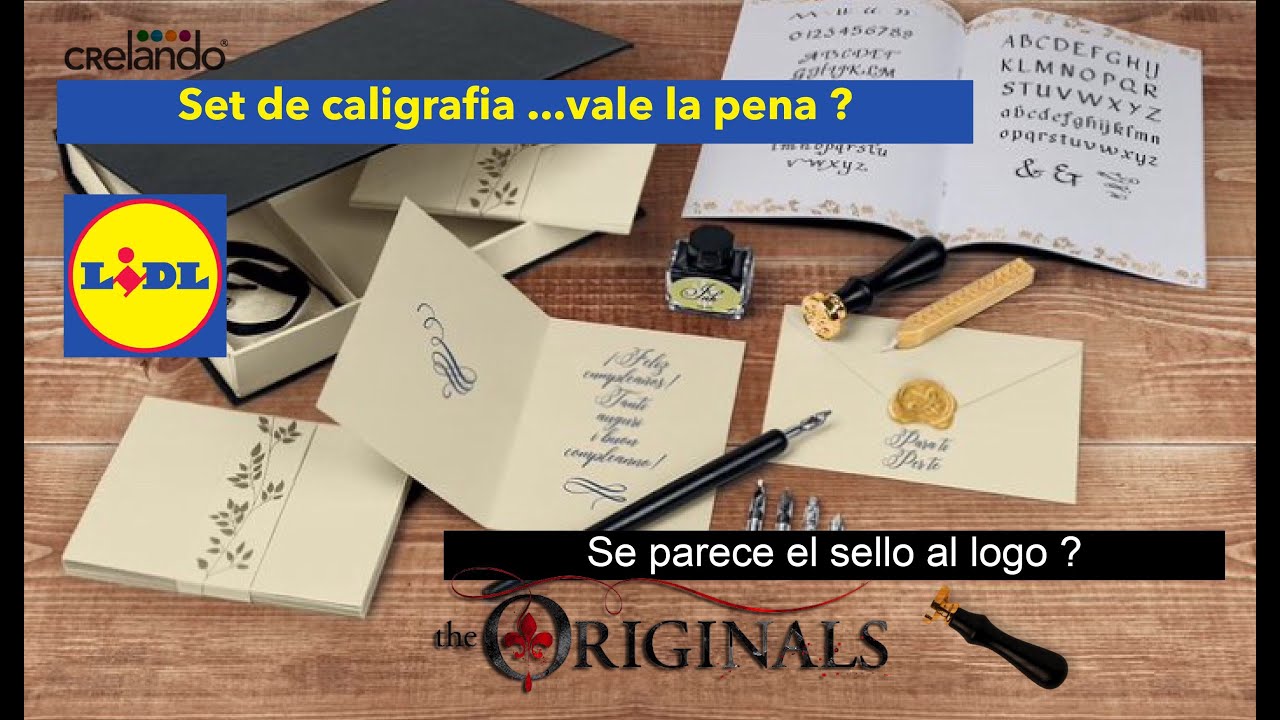 set lidl Crelando de caligrafÍa , vale la pena ? - YouTube