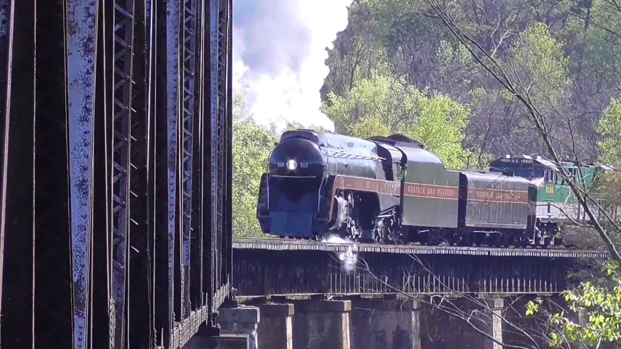 Norfolk & Western J Class #611 at Catawba 4/10/16 - YouTube
