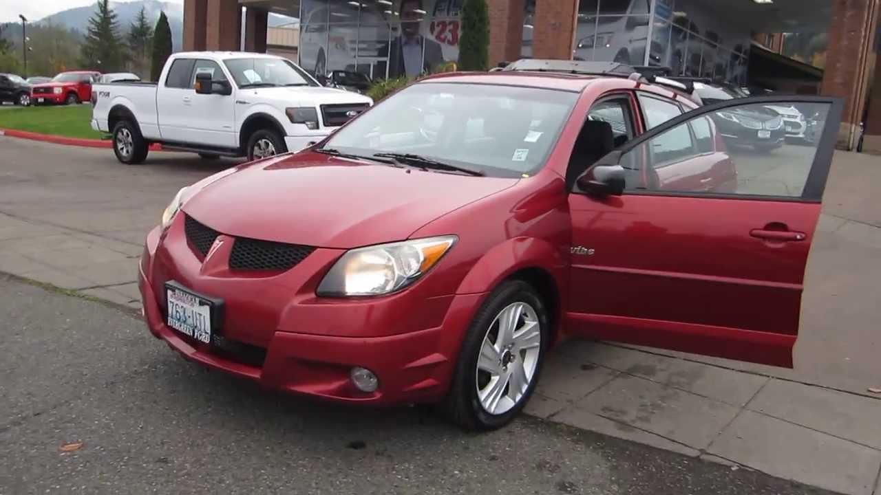 2004 Pontiac Vibe, Red - STOCK# 13-3032B - YouTube