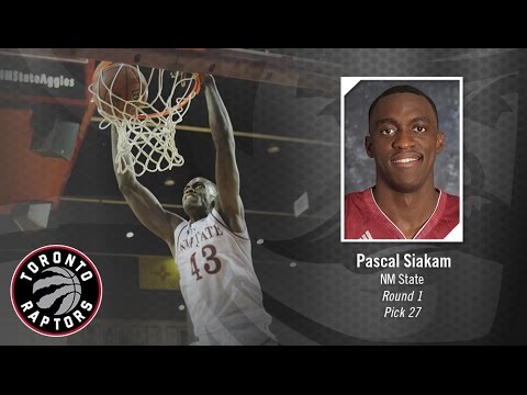 NM State's Pascal Siakam Selected 27th by Raptors in NBA Draft - YouTube