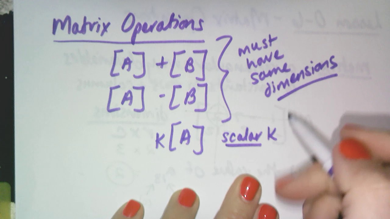 PreCalc: Intro to Matrices (0.6) - YouTube