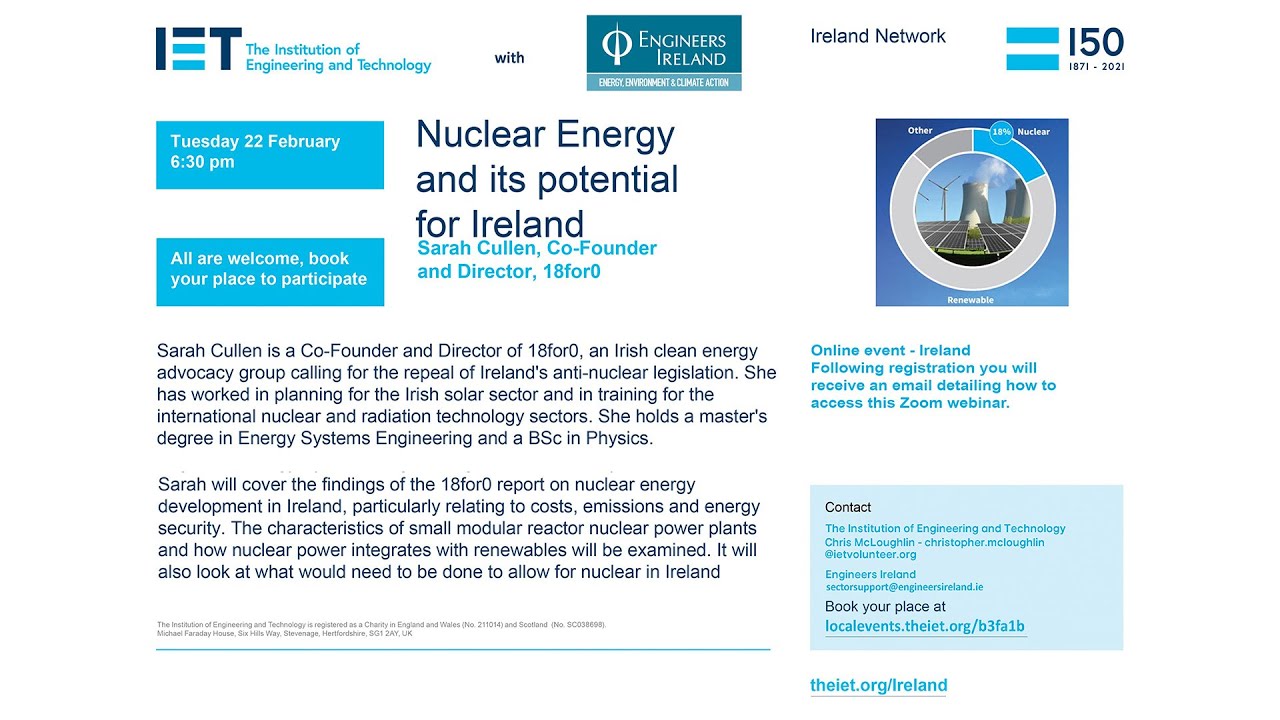 Nuclear Energy and its potential for Ireland - YouTube