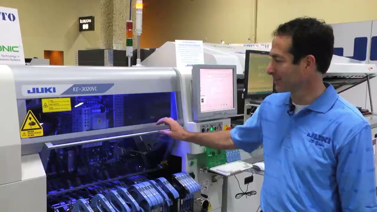 JUKI KE-3020V High Speed Flexible Mounter - YouTube