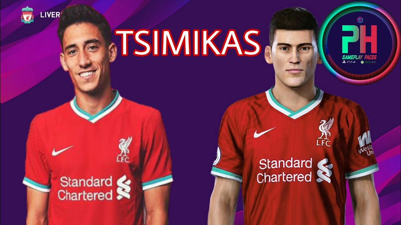 FACE DO TSIMIKAS (LIVERPOOL) NO PES 2020 - YouTube