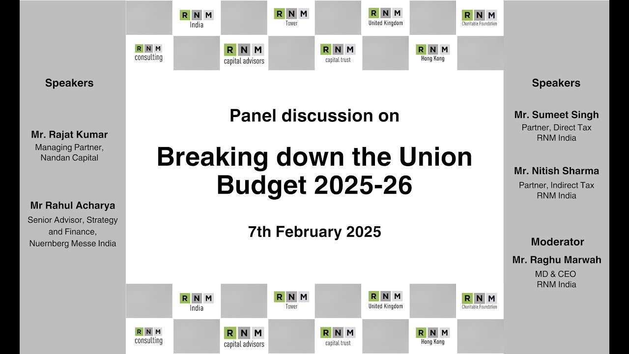 Panel Discussion on Breaking Down the Budget - YouTube