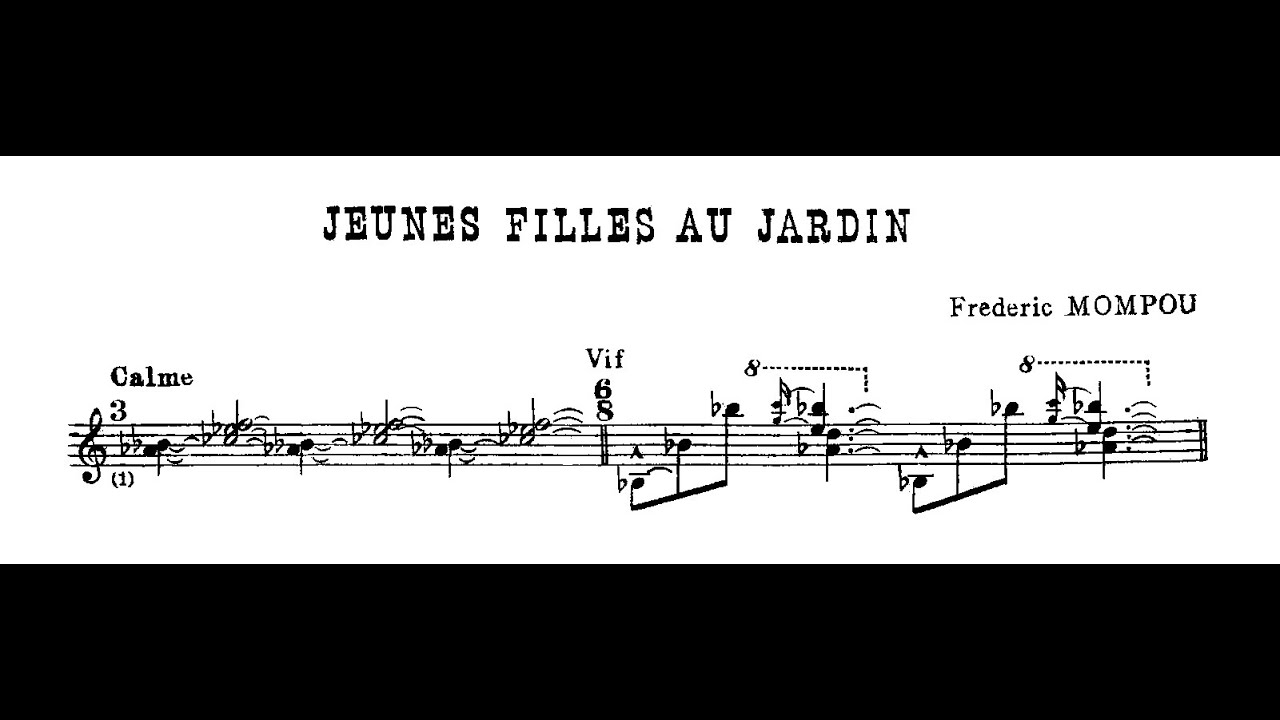 Mompou - Jeunes filles au jardin (Nelson Freire, piano) - YouTube