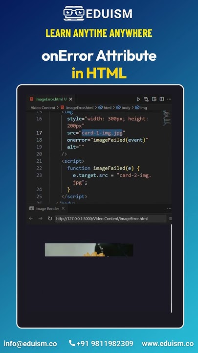 Onerror Attribute In Html Html Javascript Js Cssbeginners Css Webdev Htmlcss