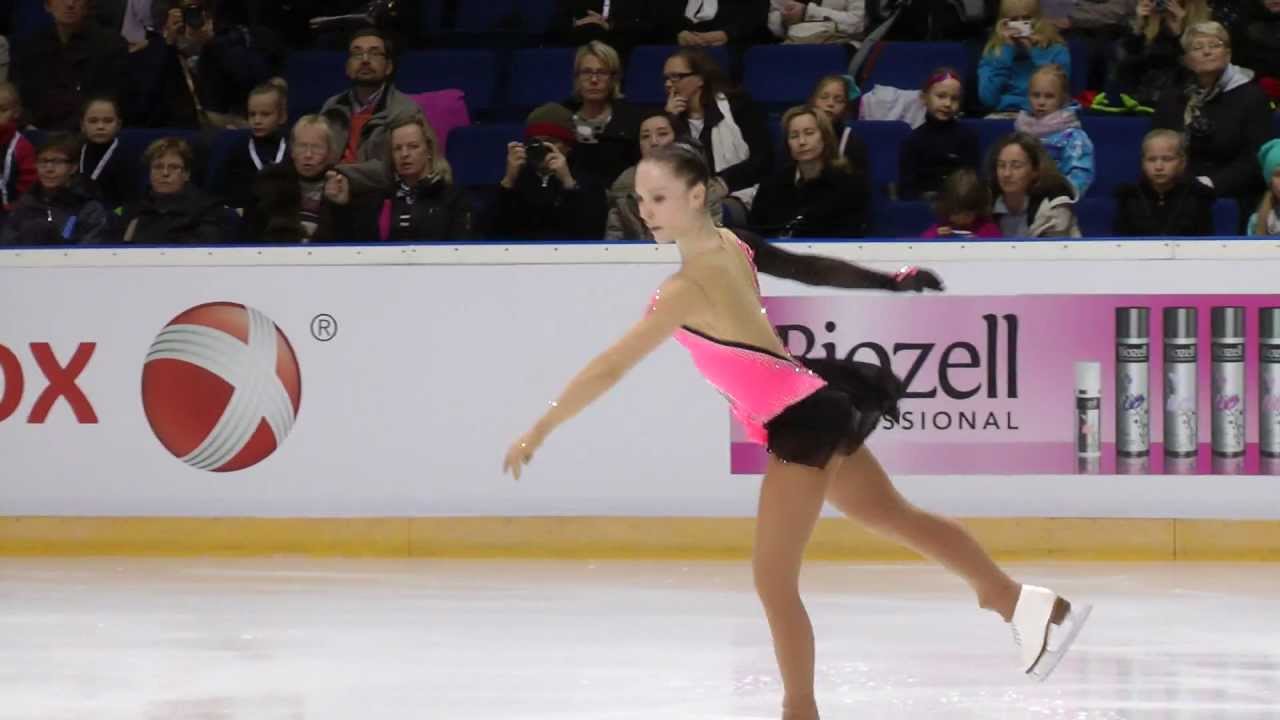 Finlandia Trophy 2012 Espoo 7.10.2012 Ladies Free Skating Fleur Maxwell ...